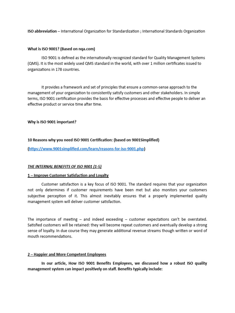 Iso 9001 | Download Free PDF | Quality Management | Iso 9000