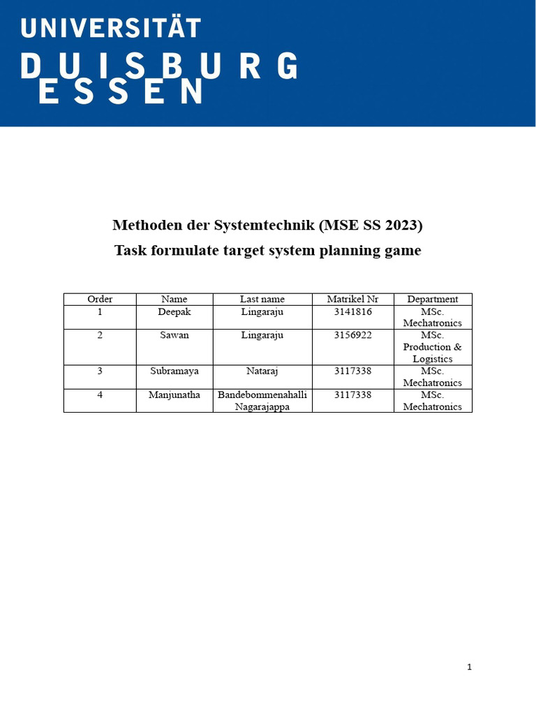 System Engineering Methods Overview | PDF