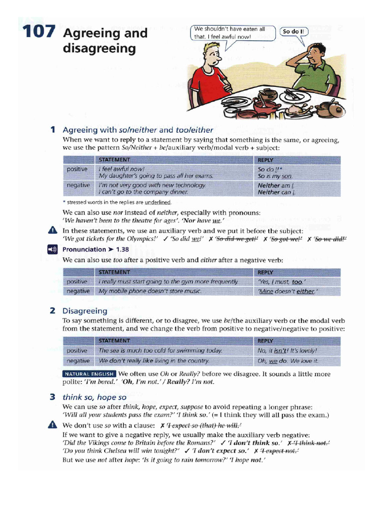 07 - Agreeing and disagreeing | PDF