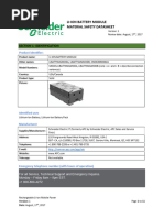 MSDS Lithium Ion Battery UN3481 | PDF | Toxicity | Lithium Ion Battery
