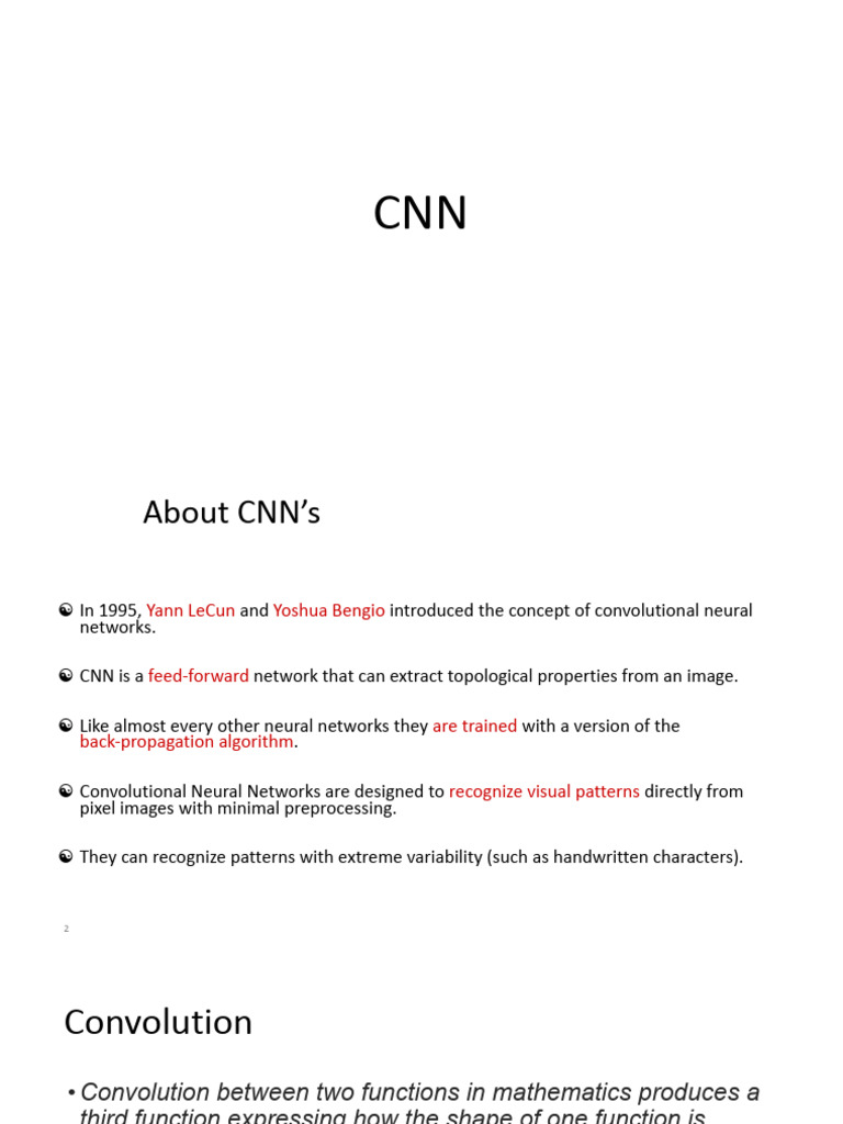 CNN Part 1 | PDF | Convolution | Systems Science