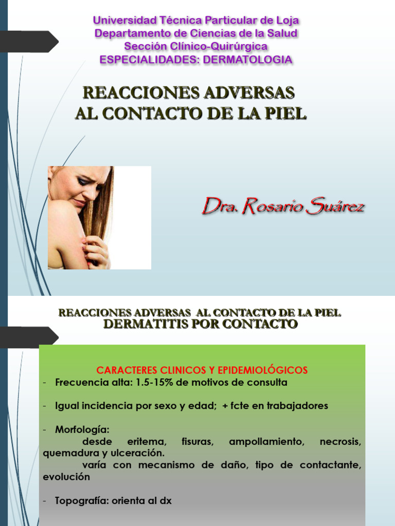 Reacciones Por Contacto | PDF
