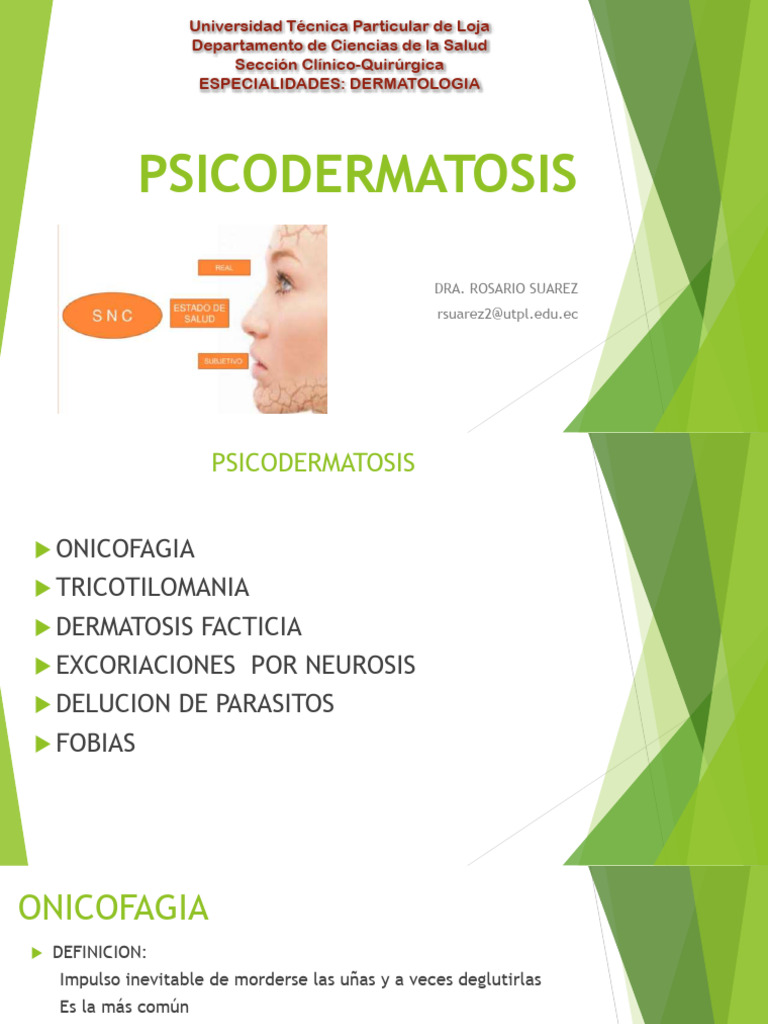 Psicodermatosis | PDF | Relaciones personales, crianza y desarrollo ...