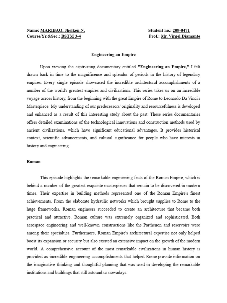 Engineering An Empire | PDF | Achaemenid Empire | Engineering