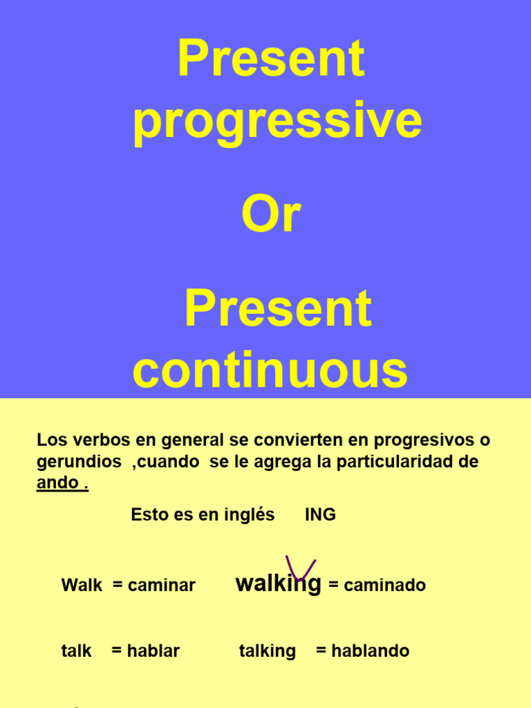 Presente Continuo | PDF