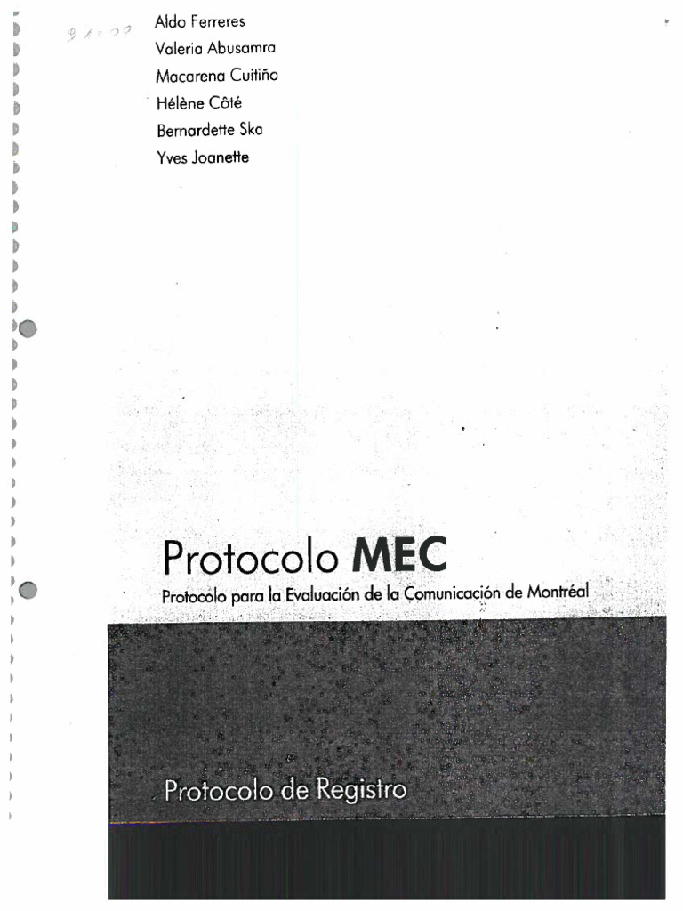 Protocolo MEC I | PDF