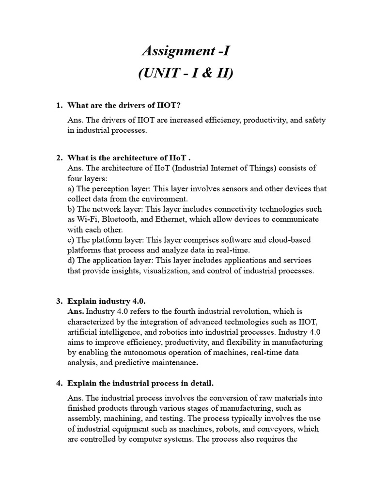 Assignment-1 IIOT B20IN046 | PDF | Computing | Computer Engineering