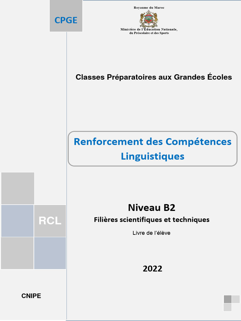 Manuel RCL B2S Eleve | PDF