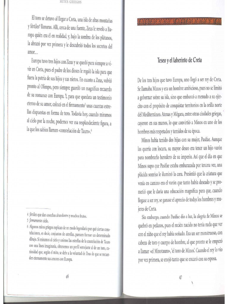 Teseo y El Laberinto de Creta | PDF