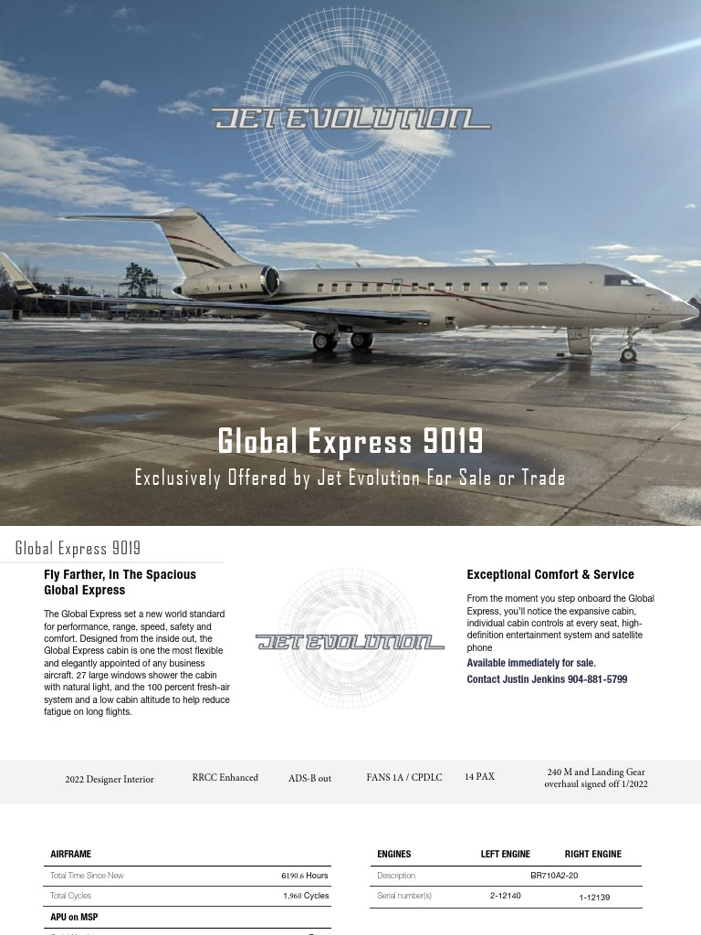 Global+Express+9019-V1 2 | PDF | Avionics | Aerospace Engineering