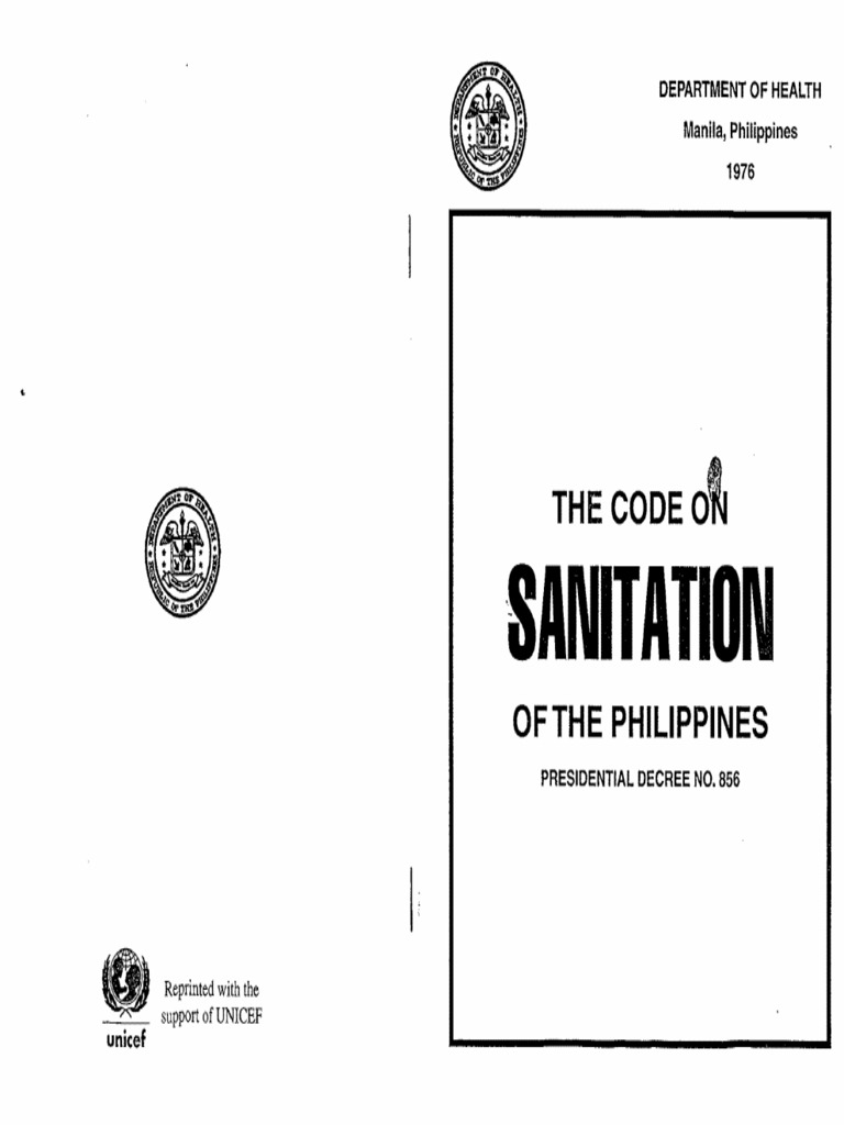 Code on Sanitation of the Philippines | PDF | Hand Washing