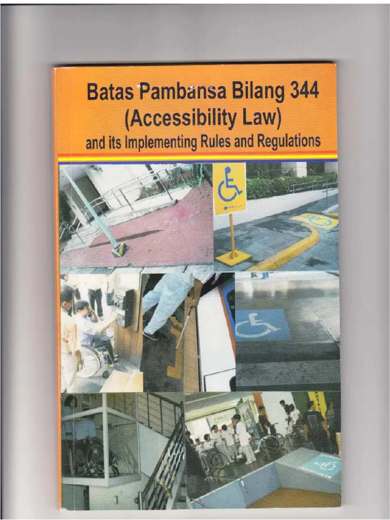 B344 - Accessibility Law 2008 | PDF