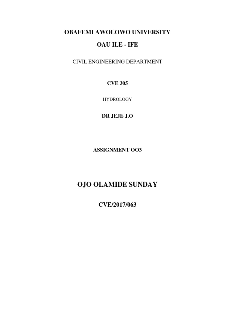 3 OJO OLAMIDE CVE 305 Ass 003 | PDF