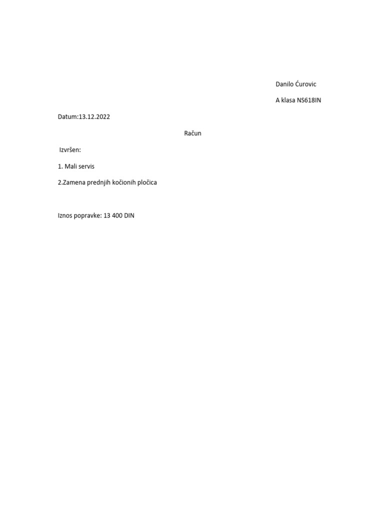 DIS Niskogradnja DOO Valjevo | PDF