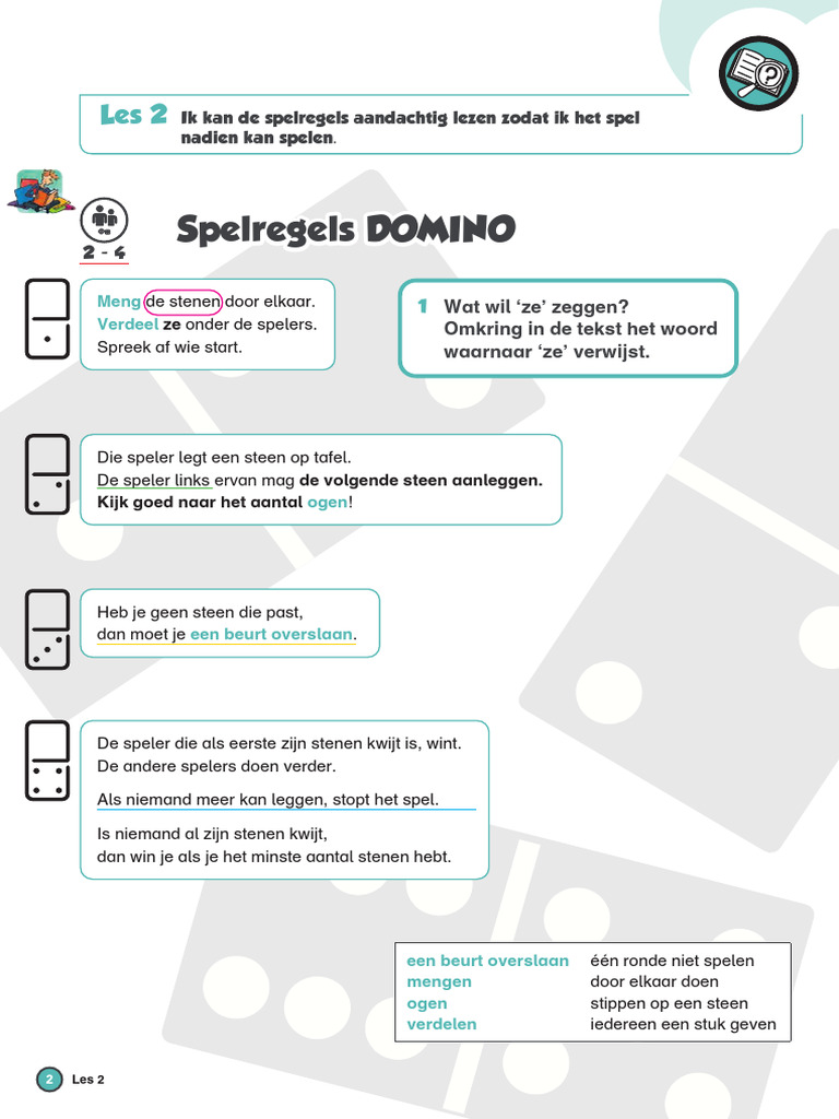 Verrekijker 2 Taal Kijker2 Les2 Werkboek Correctiesleutel Leesletters | PDF