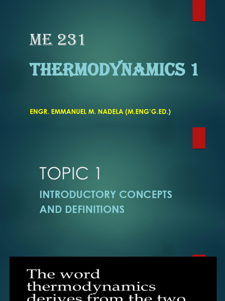 Me231 Topics 2 | PDF | Heat | Pressure Measurement
