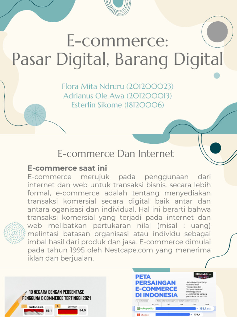 E-Commerce - Pasar Digital, Barang Digital | PDF