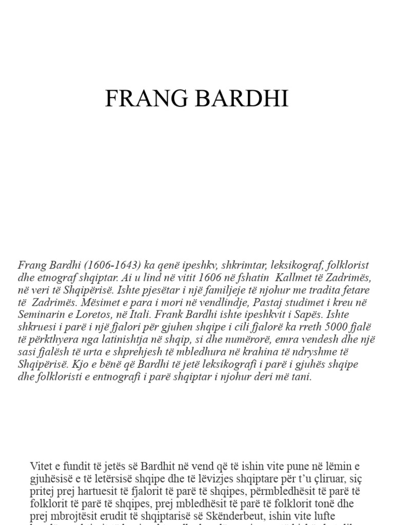 Frang Bardhi X-3 | PDF