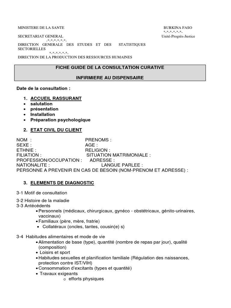 Fiche Guide Consultation Curative Lsi | PDF