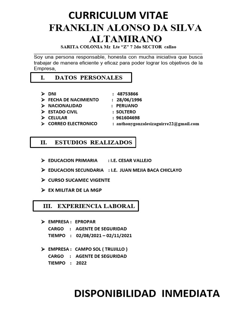 C V Da Silva | PDF