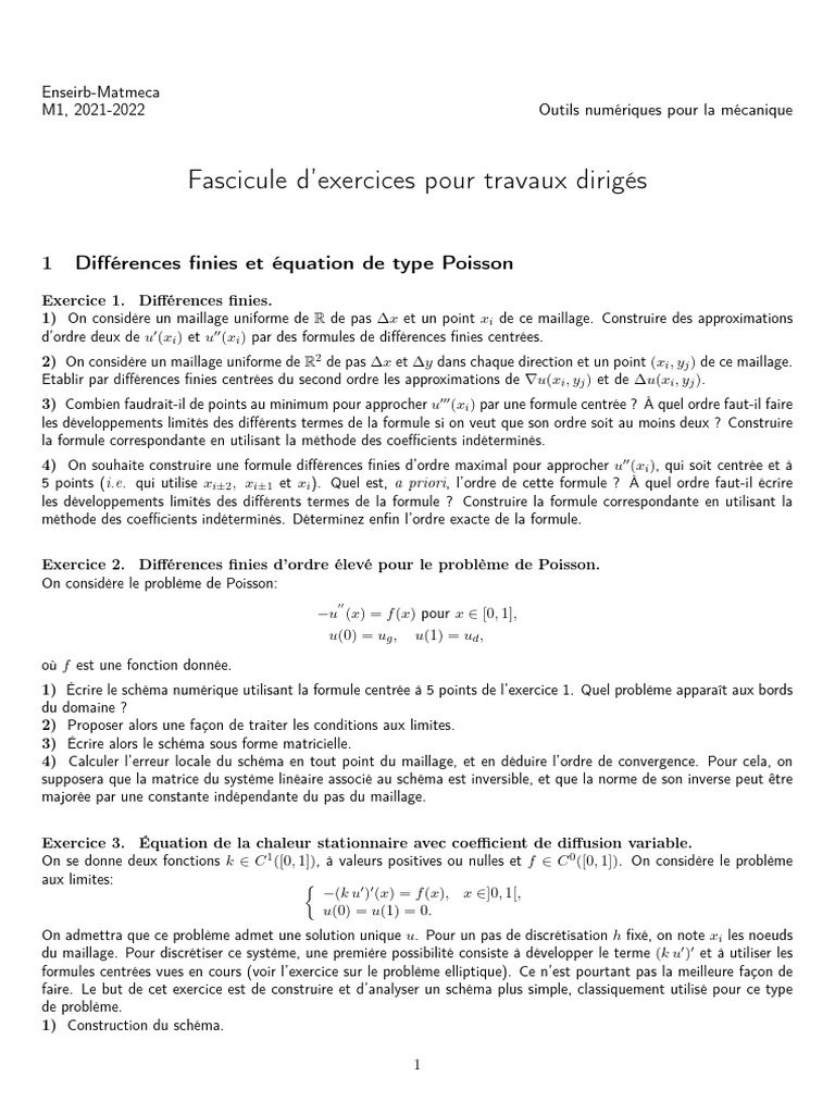Fascicule TD ONM 2021 2022 | PDF
