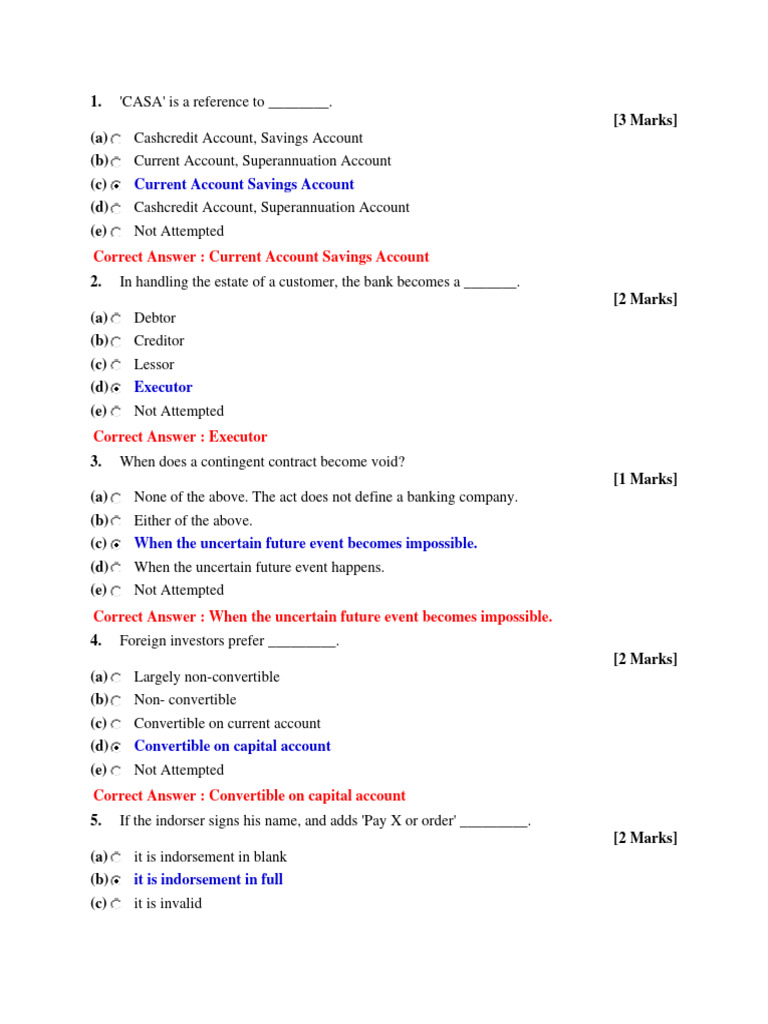 Banking Sector Module - Sample Paper | PDF | Private Sector | Financial ...