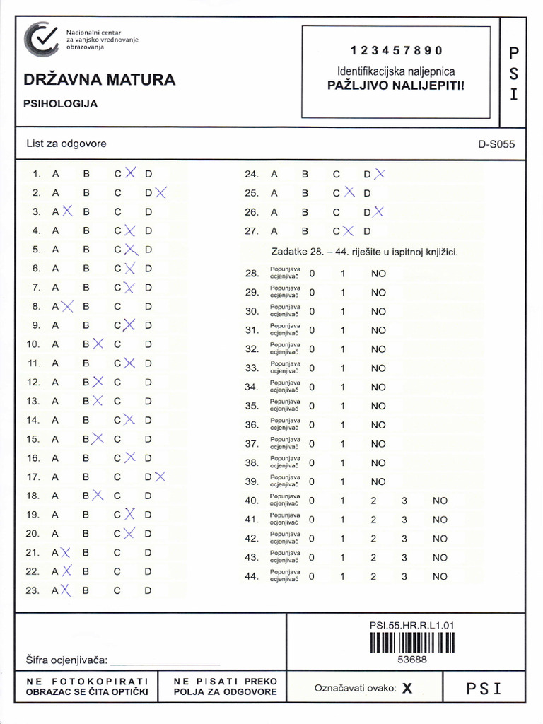 PSI List S Odgovorima | PDF