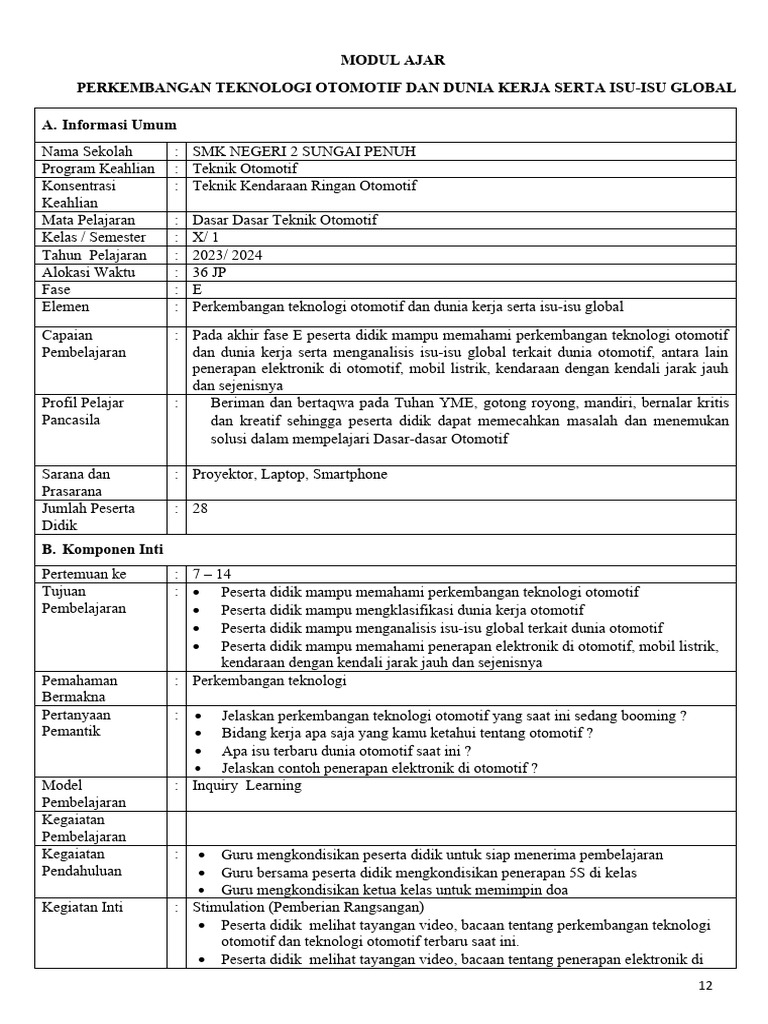 8 Modul Ajar Elemen 2 | PDF | Bisnis | Komputer
