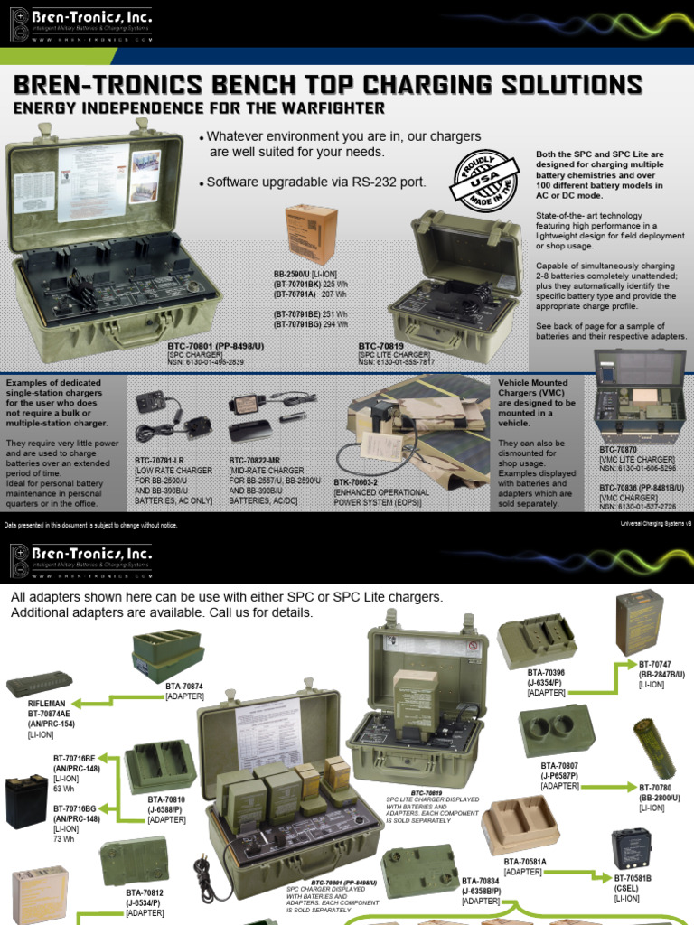 Bren-Tronics Battery Charger Overview | PDF | Battery Charger | Electronics
