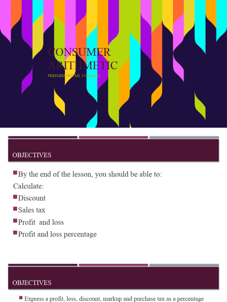 Consumer Arithmetic Pdf Interest Loans