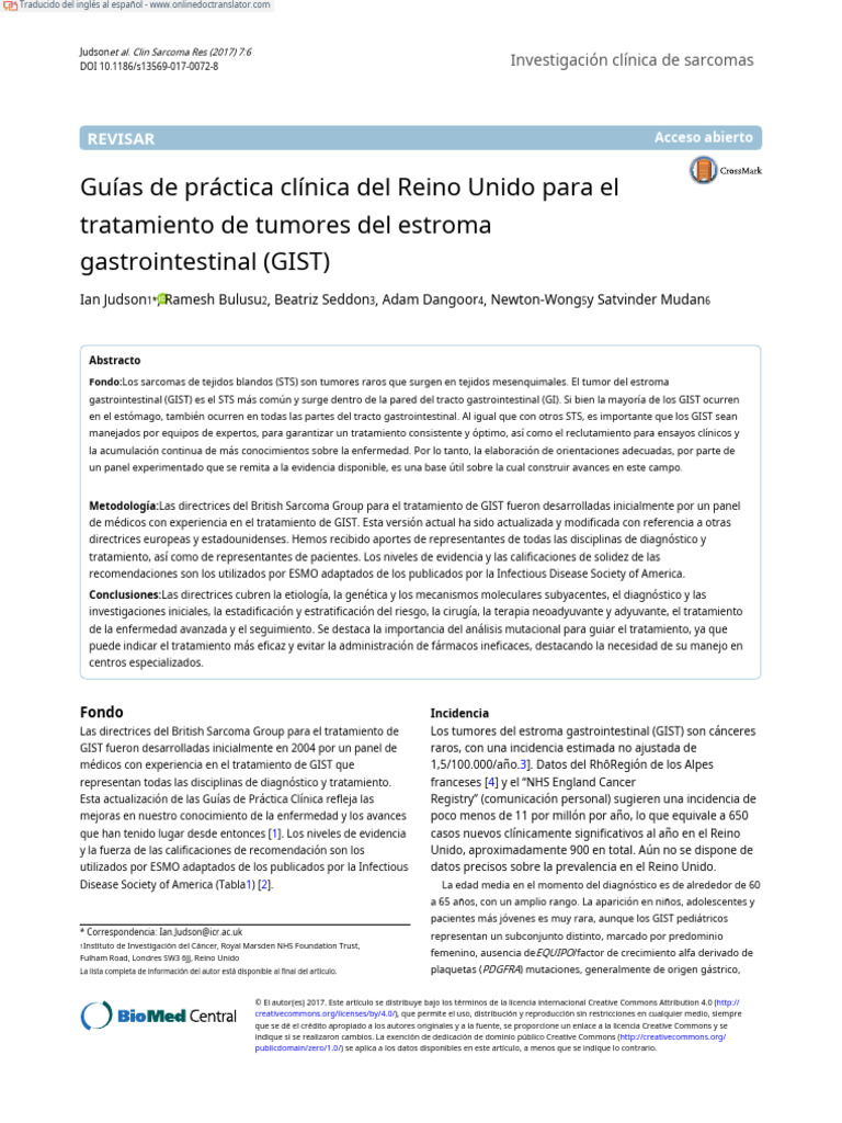 Gist UK Guide - En.es | PDF | Cáncer | Causas de la muerte