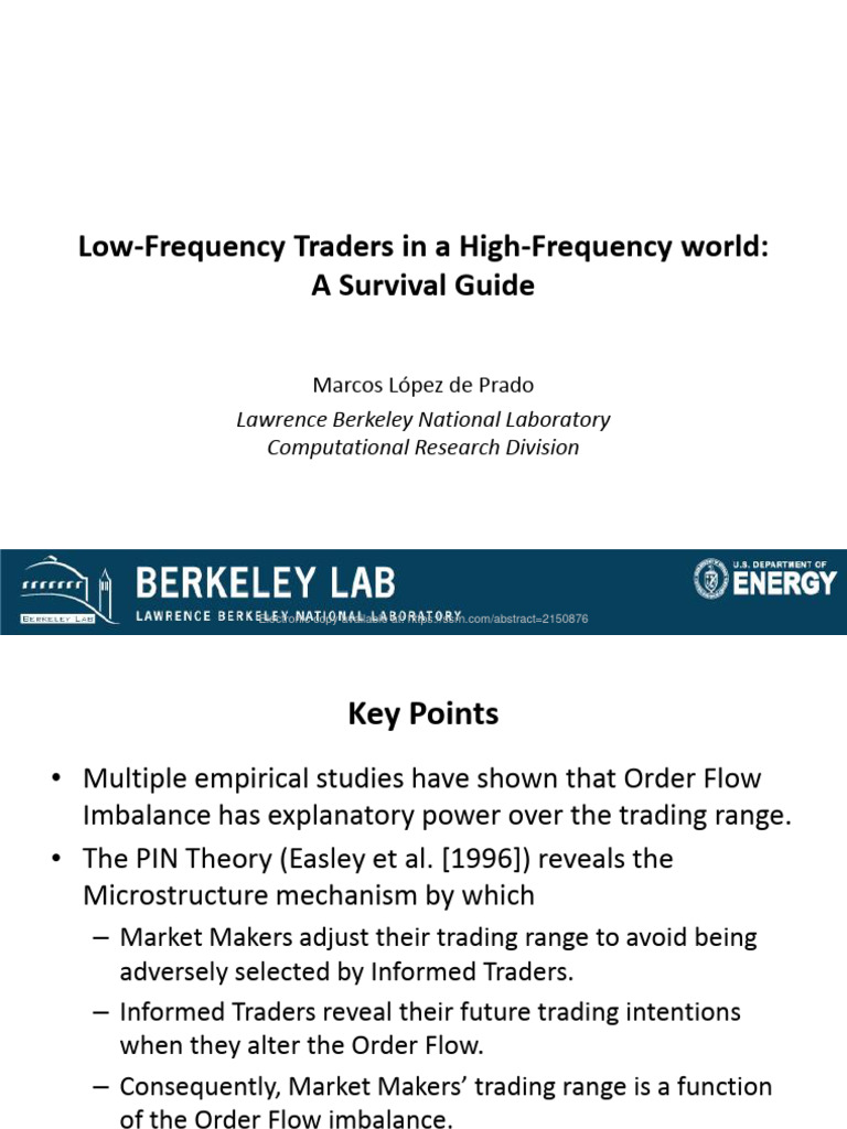 Low Frequency Traders in A High Frequency World | PDF