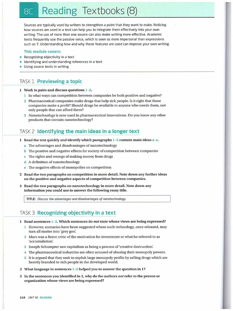 Oxford EAP B1+ Unit 8 C | PDF