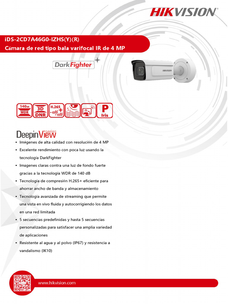 iDS-2CD7A46G0-IZHSYR - Datasheet - V5.5.121 - 20200925 - ES 2.0 | PDF