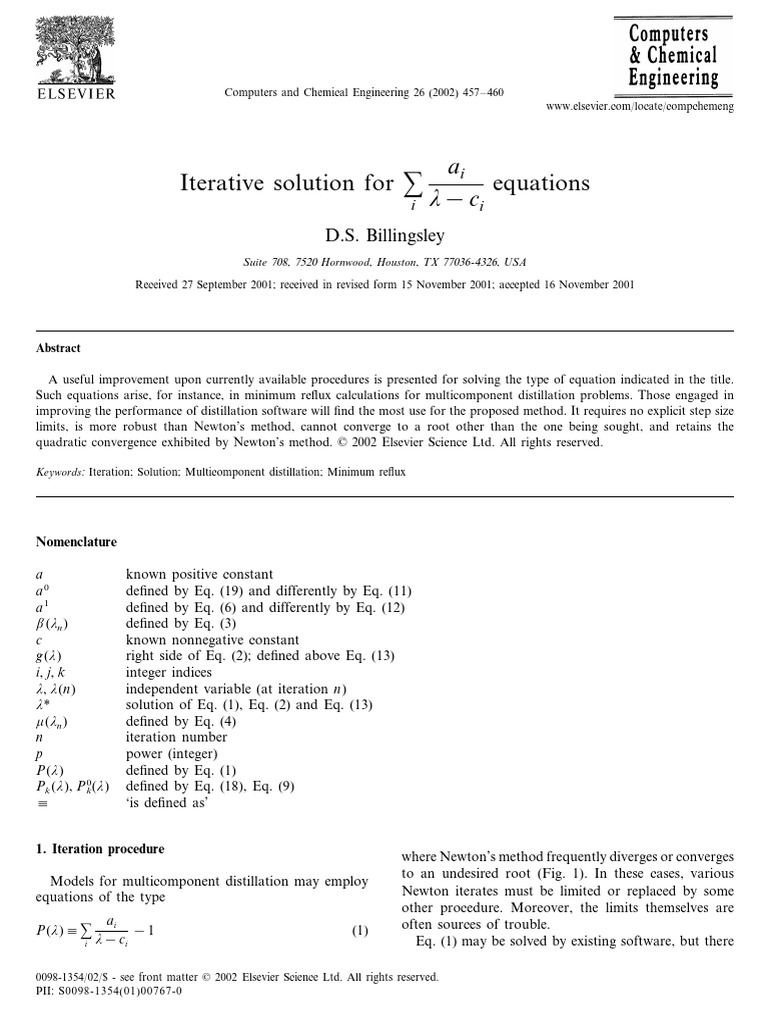 Iterative Solution For Equations | PDF Iterative Solution For Equations | PDF