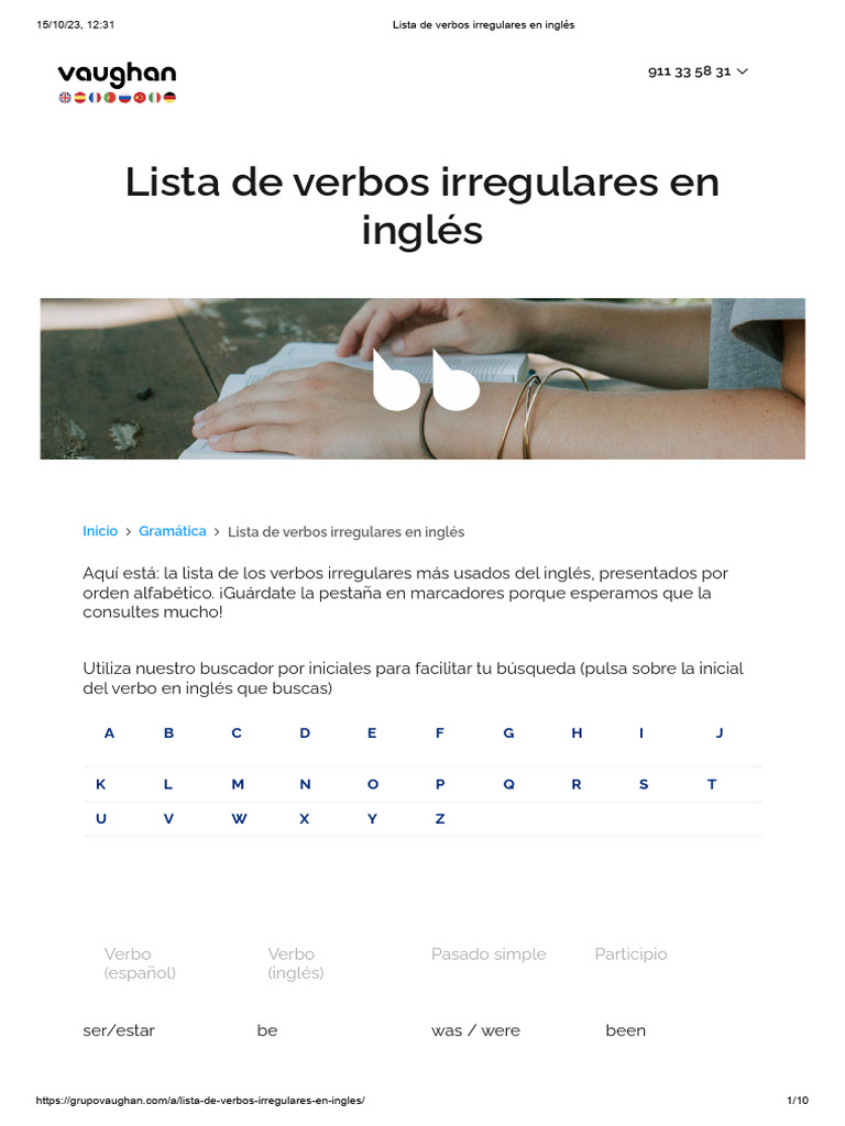 1 - Verbos Irregulares | PDF | Lingüística