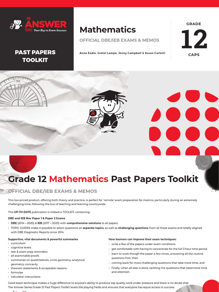 GR 12 Maths Past Papers Toolkit Extracts | PDF | Trigonometric ...