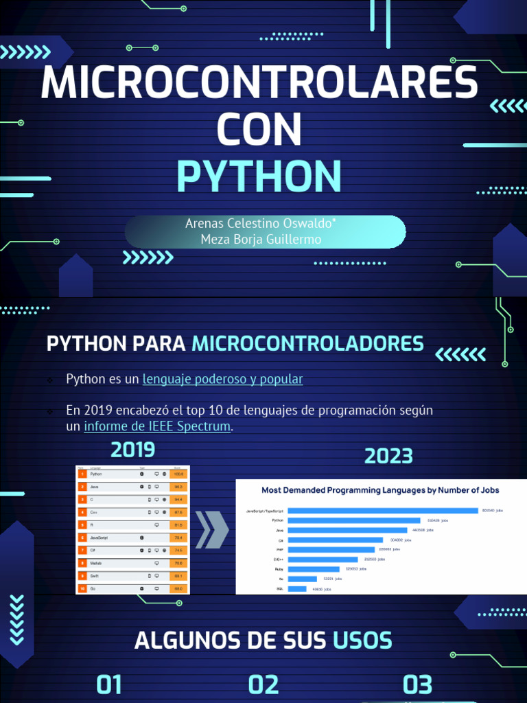 Microcontroladores Con Python Oswaldo Arenas | PDF | Programación de ...