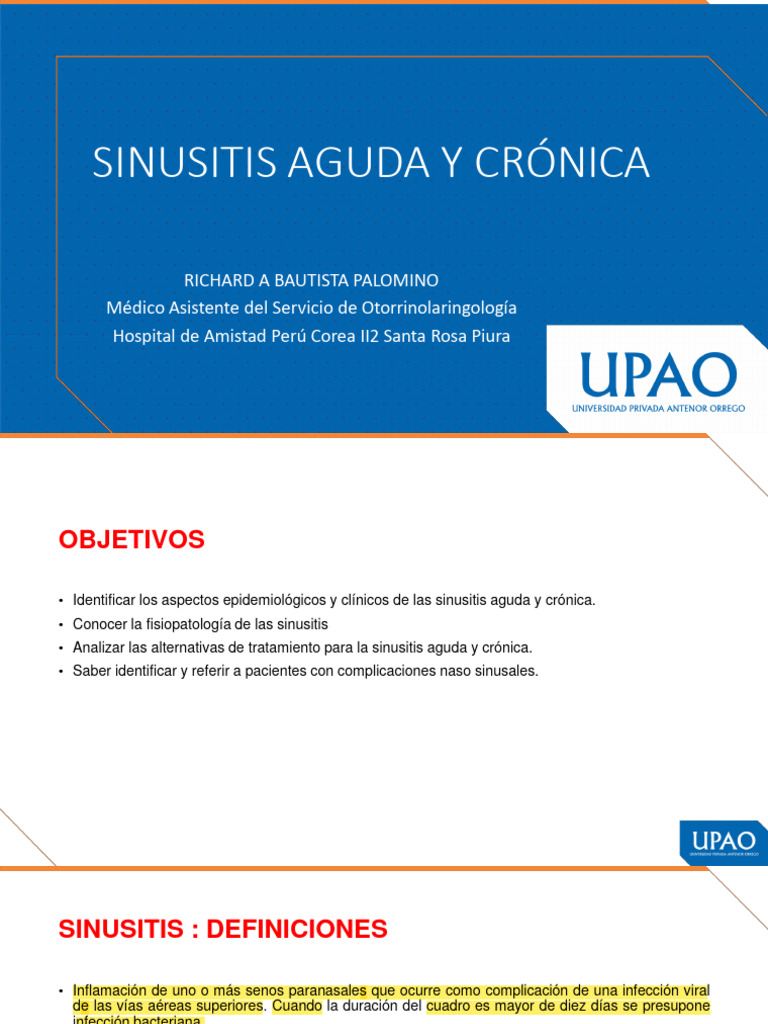 Sinusitis: Tipos, Causas y Tratamientos | PDF | Alergia | Inmunología