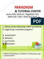 National Policy Pertaining To The Programme and Promotion Requirements ...