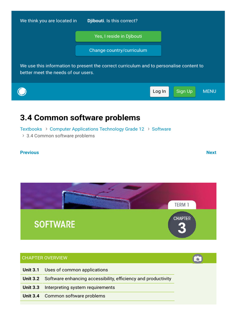 3.4 Common Software Problems Software Siyavula 1633610794840 | PDF ...