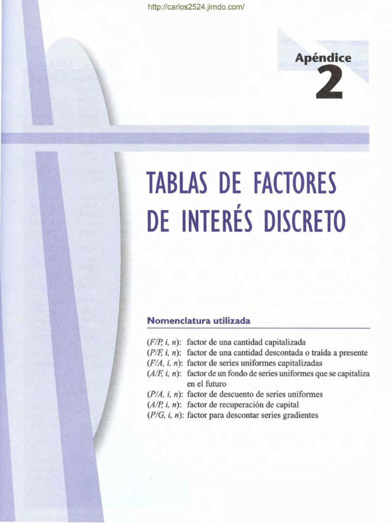 Tablas de Interes | PDF