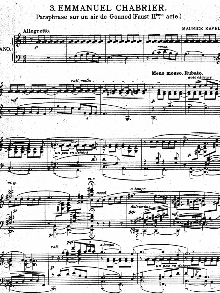 Ravel Chabrier | PDF