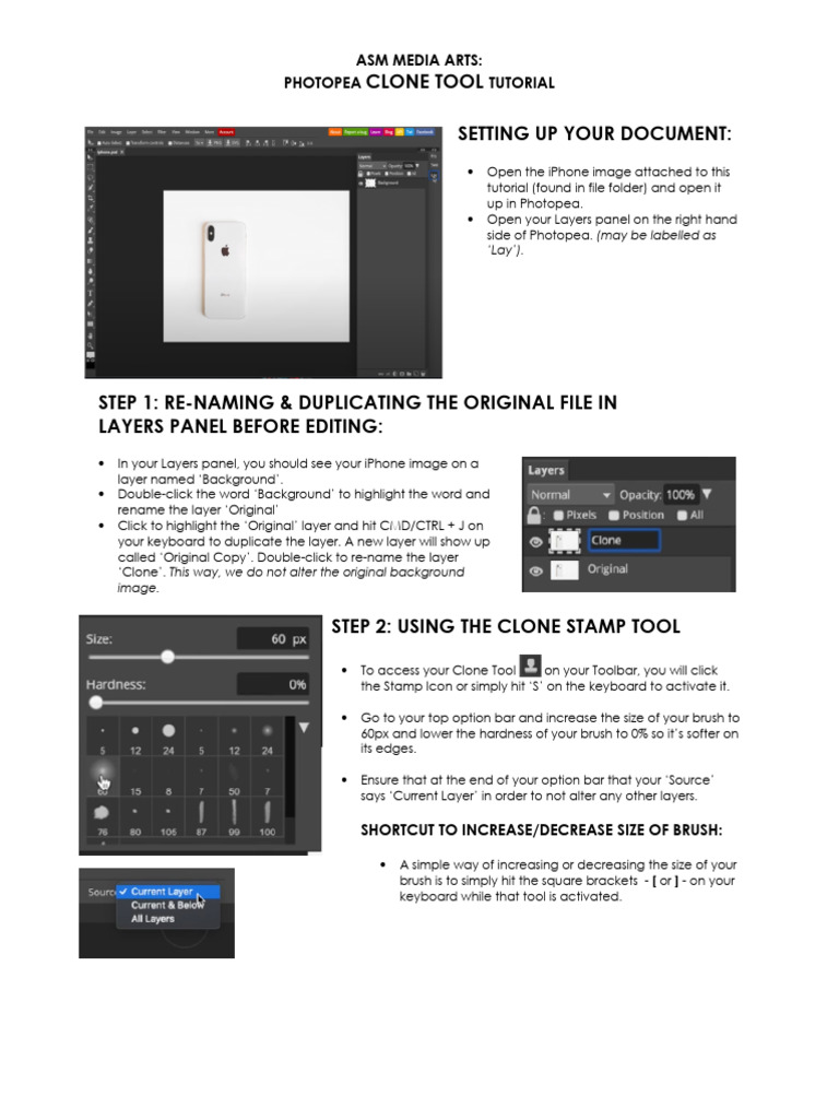 03 Photopea Clone Tool Tutorial | Download Free PDF | Computer Architecture | Computing