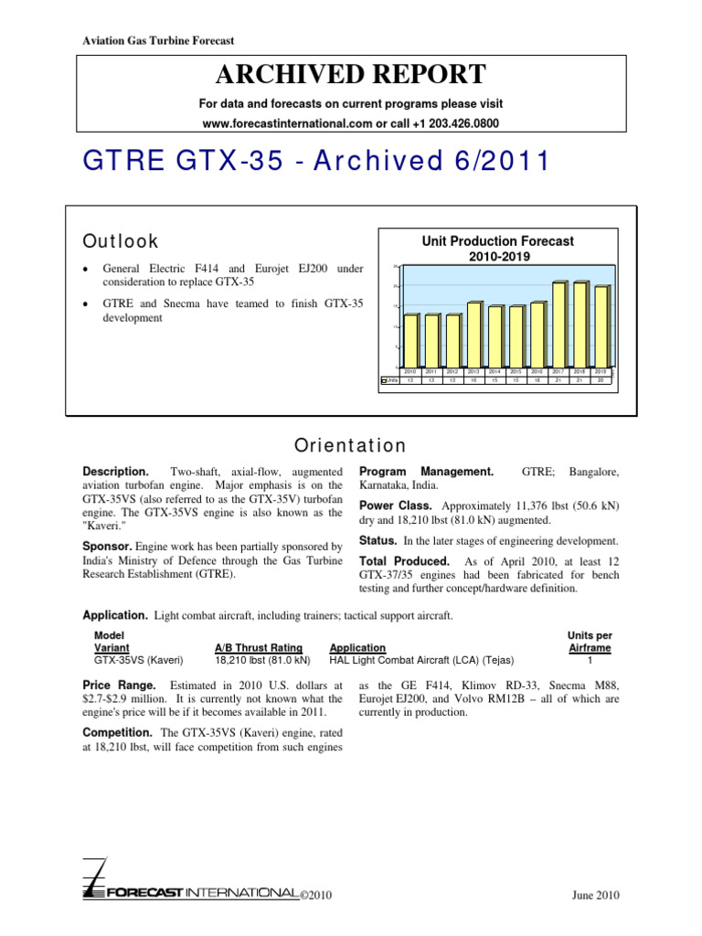 GTX-35VS Kaveri Engine Overview | PDF | Vehicles | Aircraft