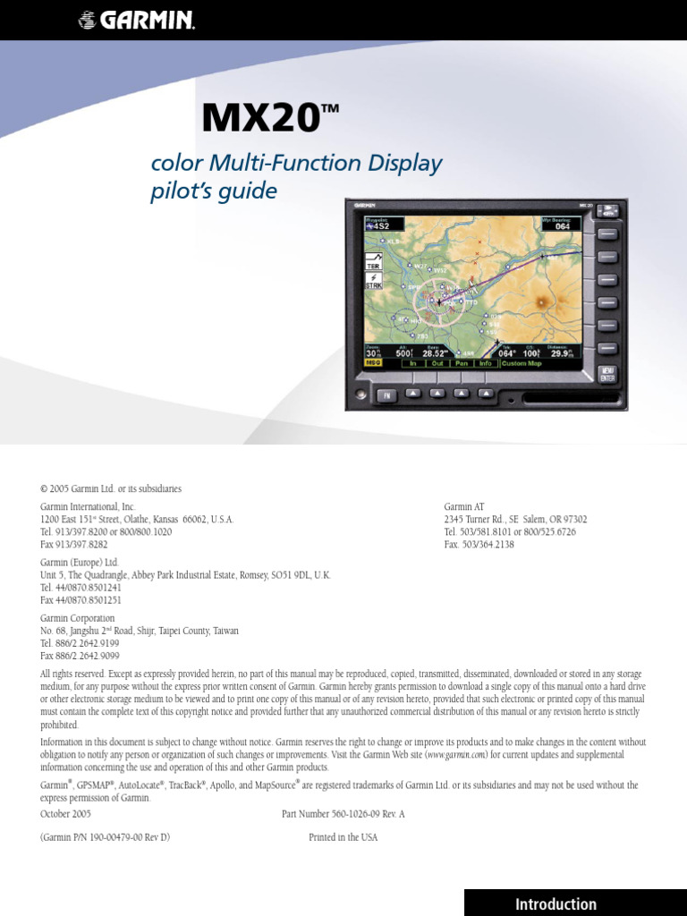 MX20 PilotsGuide | PDF