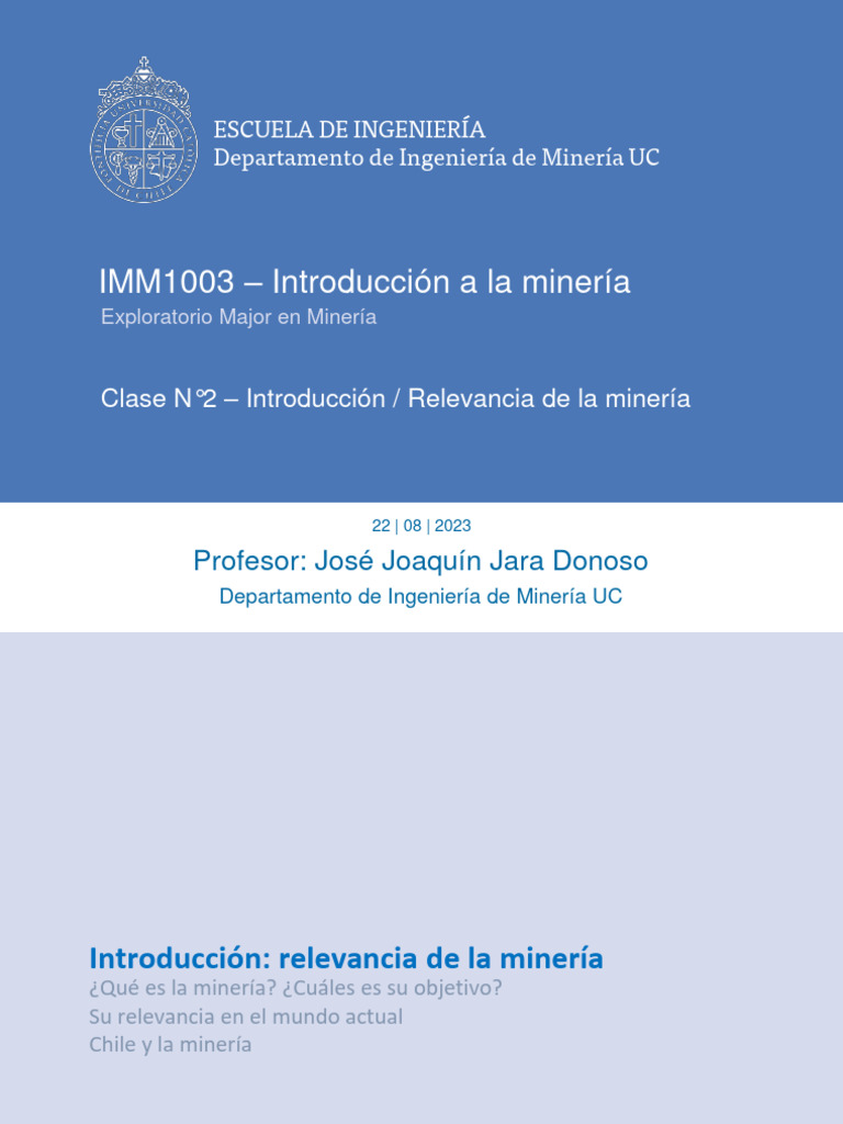 IMM1003 Clase 2 - Introducción - JJJD - 230822 | PDF