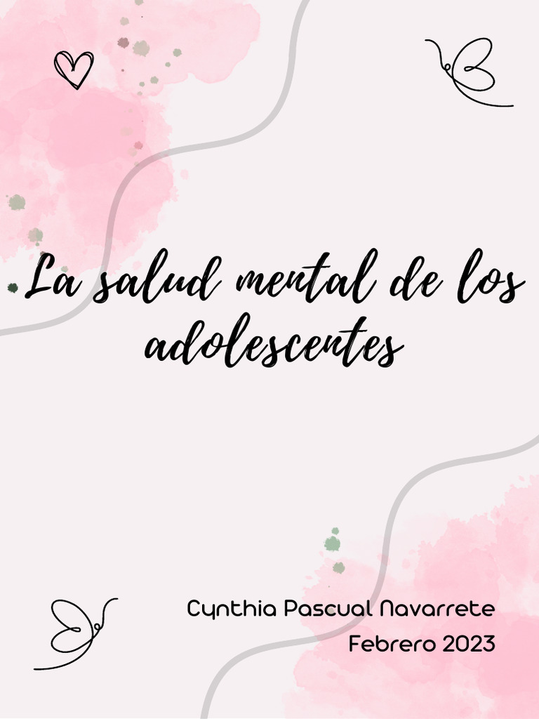 La salud mental de los adolescentes | PDF