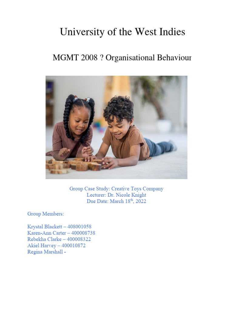Creative Toys Case Study | PDF | Leadership | Communication