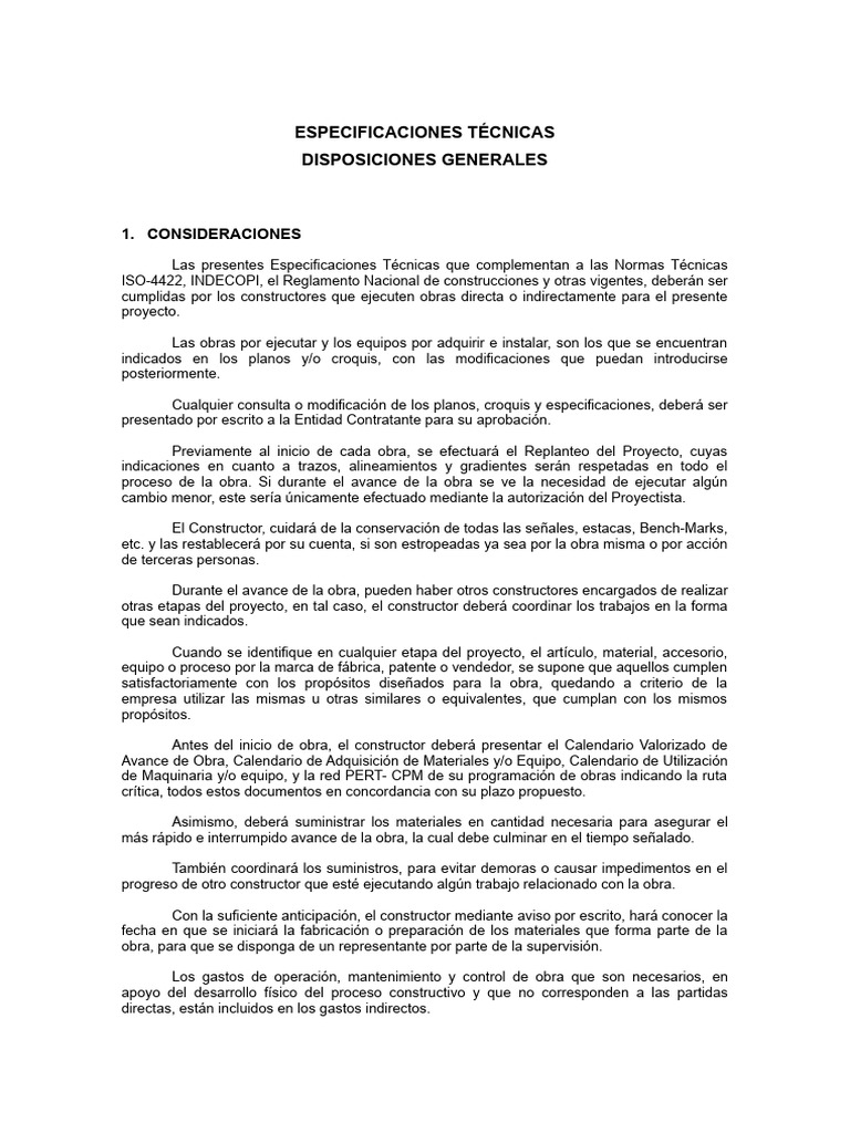 Et 00a Disposiciones Generales | PDF